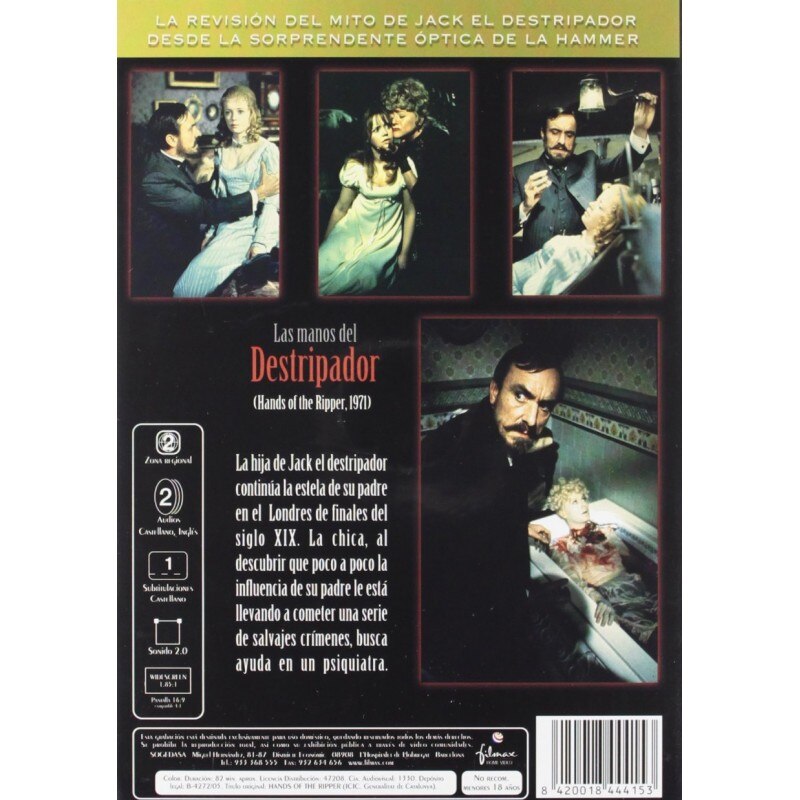 The hands of the Ripper: Remastered Edition, FILMAX, Terror, DVD - eMAG.ro