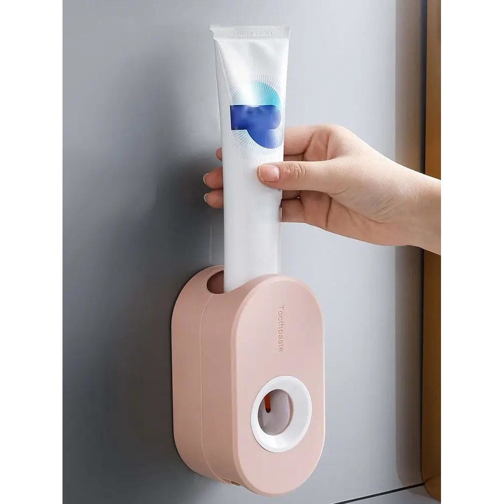 Dispenser cu dozator pentru pasta de dinti si suport pentru 2 periute ...
