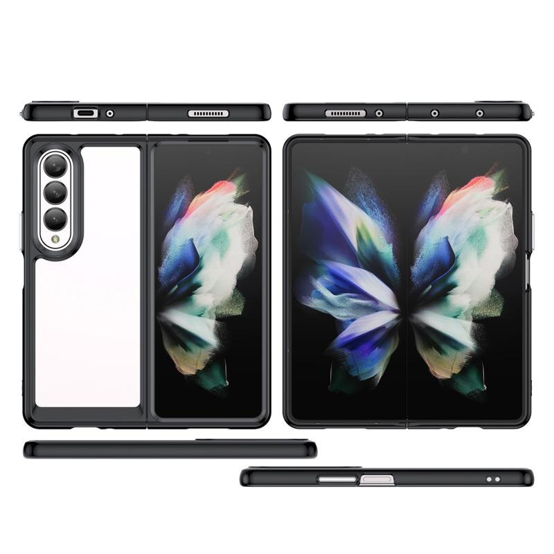 Carcasa Outer Space compatibila cu Samsung Galaxy Z Fold 3 5G Black ...