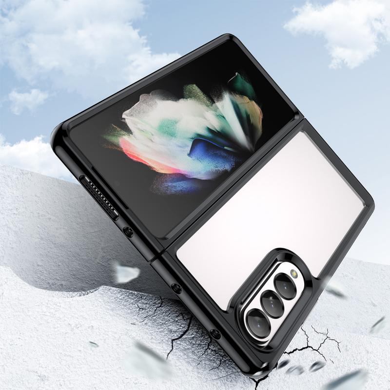 Carcasa Outer Space compatibila cu Samsung Galaxy Z Fold 3 5G Black ...