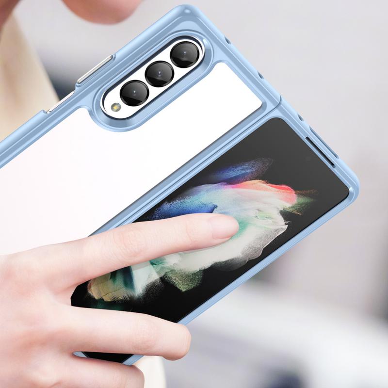 Carcasa Outer Space compatibila cu Samsung Galaxy Z Fold 3 5G Blue ...