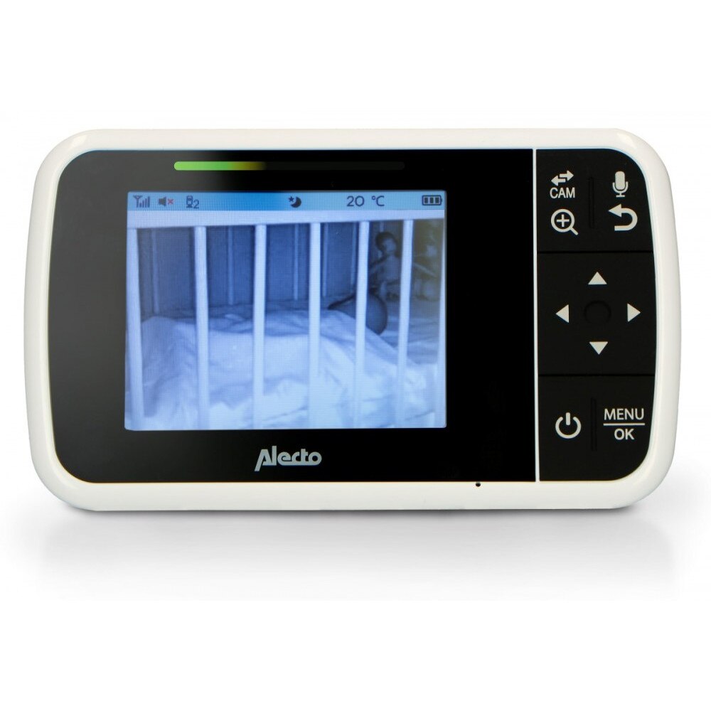 Monitor video bebelusi, Aleco, Afisaj color, de 3,5, Alb - eMAG.ro