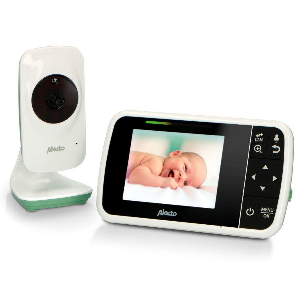 Monitor video bebelusi, Aleco, Afisaj color, de 3,5, Alb - eMAG.ro