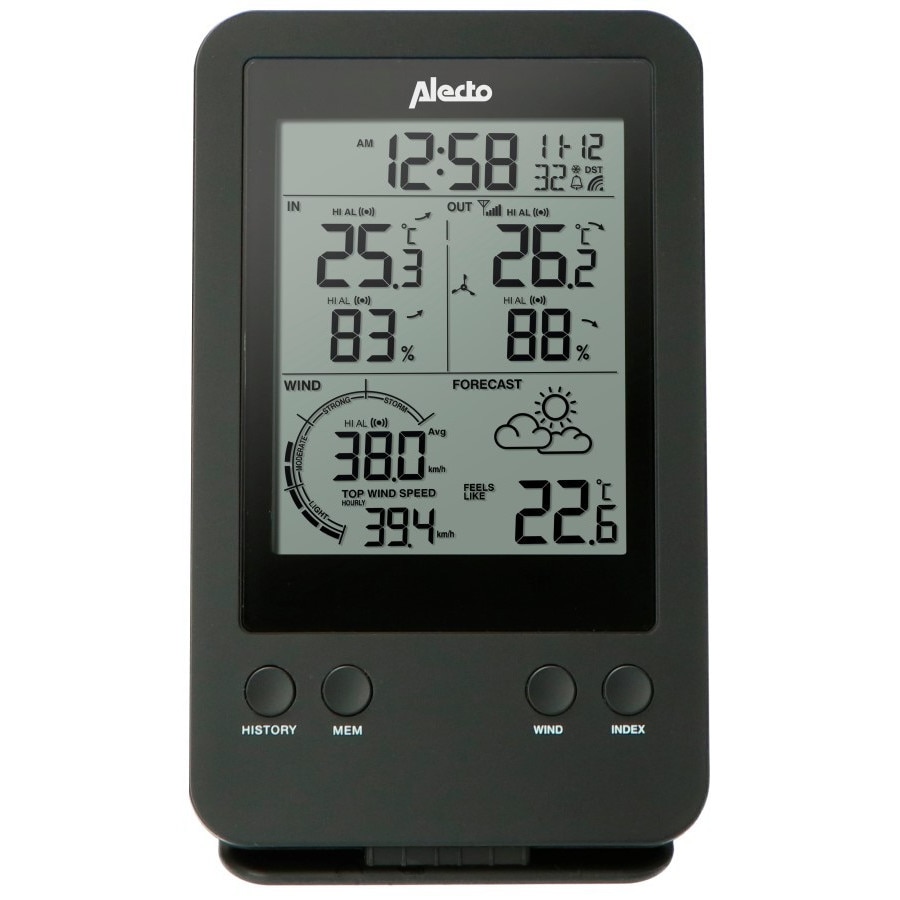 Statie meteo profesionala, Alecto, Exterior, Alb - eMAG.ro