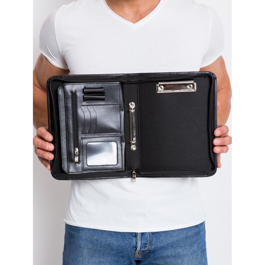 Mapa pentru documente, Rovicky, Piele ecologica, Negru - eMAG.ro