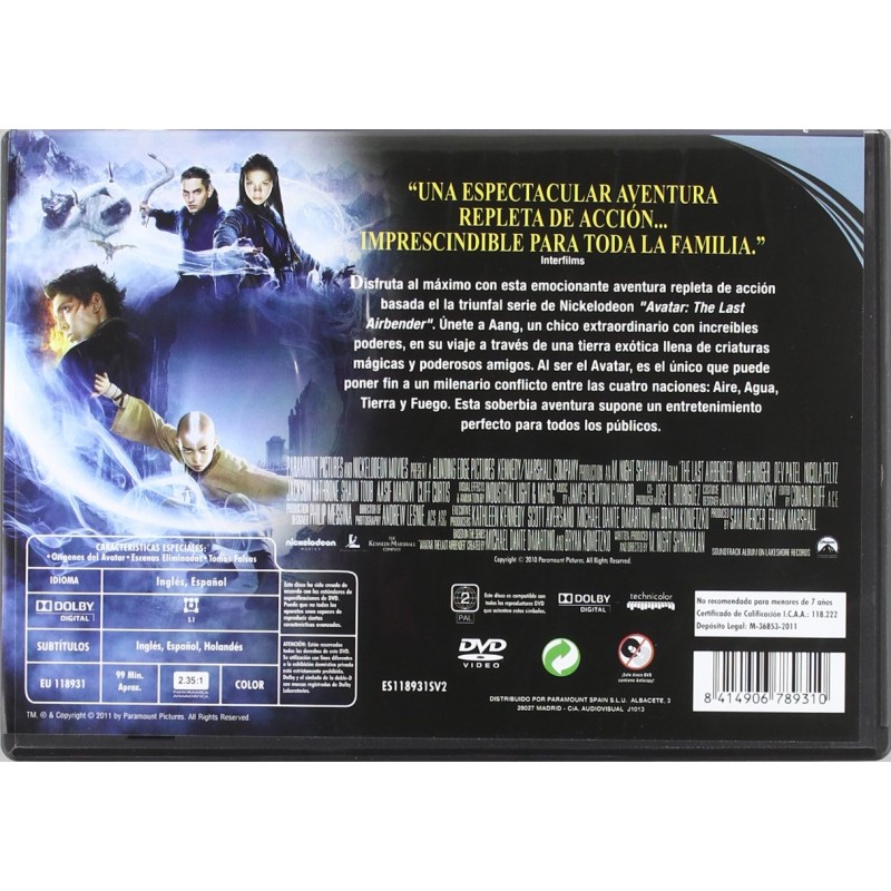 Airbender: El ultimo guerrero, Paramount, Actiune, DVD - eMAG.ro