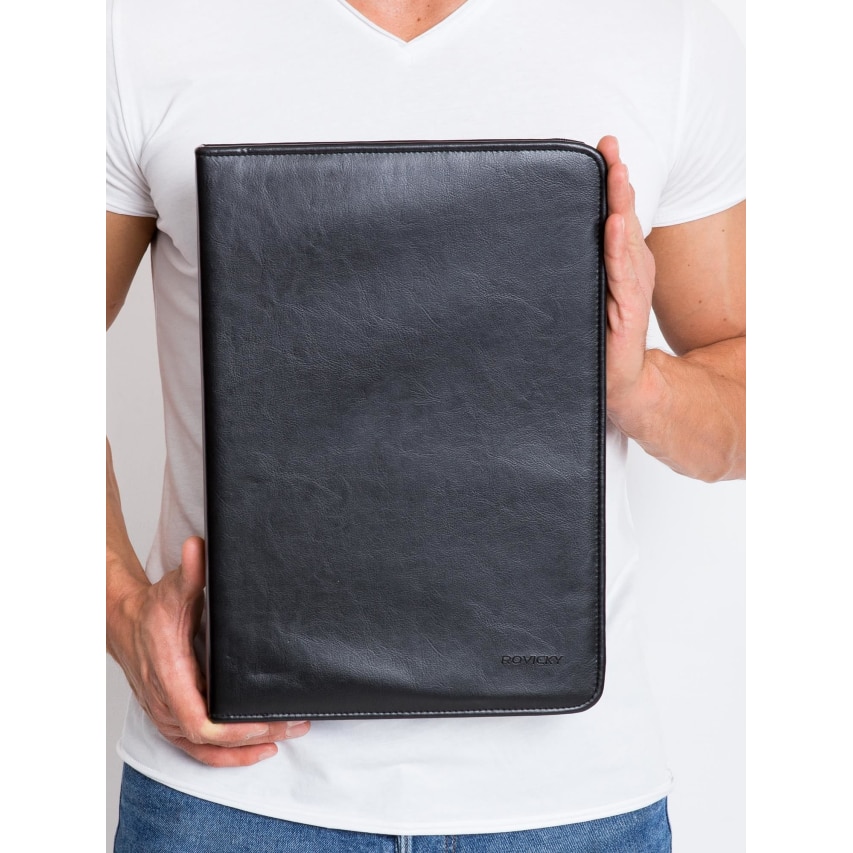 Mapa documente, Rovicky, Piele ecologica, Negru - eMAG.ro