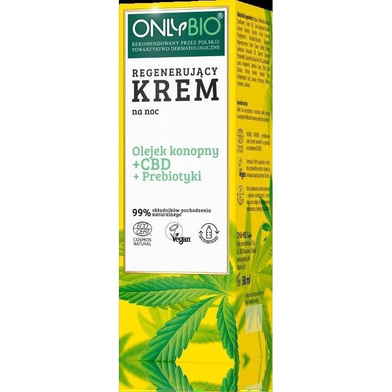 Éjszakai krém arcra, Only Bio, 50ml - eMAG.hu