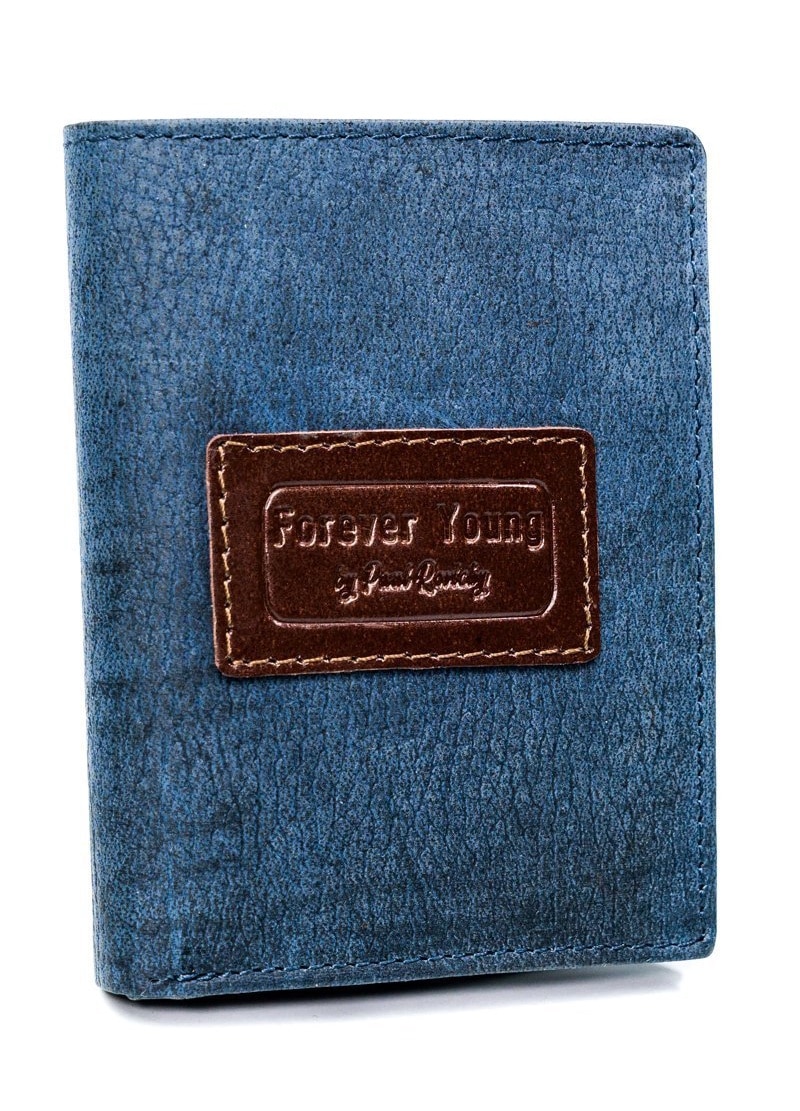 Portofel barbati, Forever Young, Piele, Albastru, 1 buc - eMAG.ro