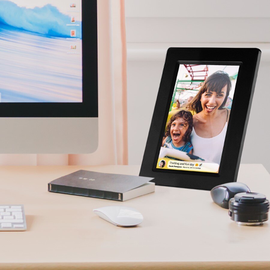 Rama foto digitala, Denver, Wi-Fi, Ecran tactil, IPS 7", 8GB, Negru ...