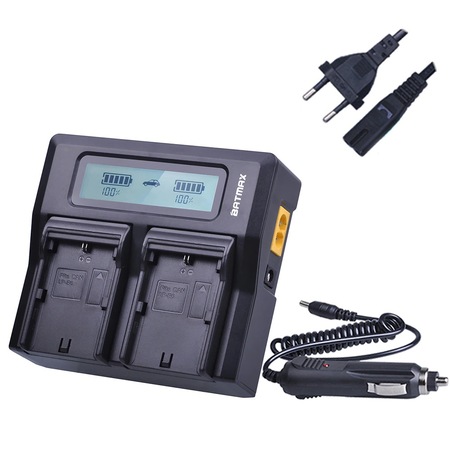 Incarcator dublu fast charge LP-E6 / LP-E6N pentru camere foto DSLR ...