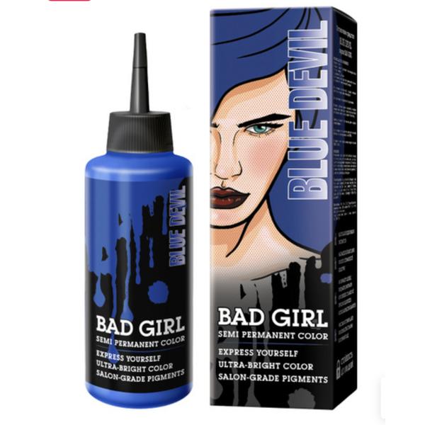 Félpermanens direkt festék BAD GIRL, Blue Devil, Blue, 150ml - eMAG.hu
