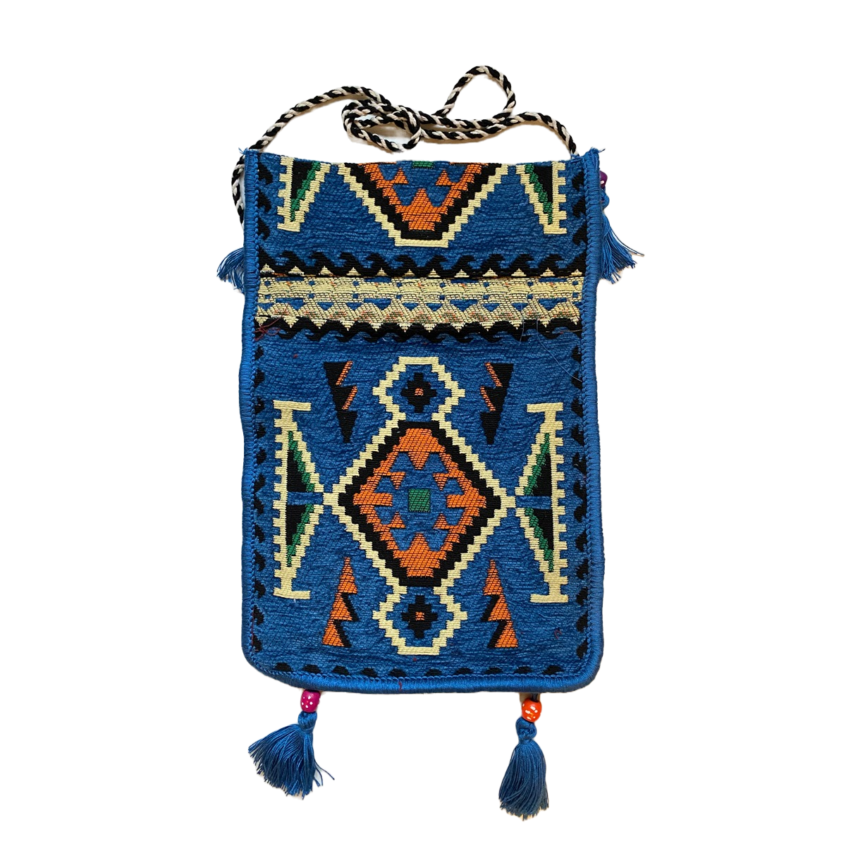 Geanta dama, traista, albastru, model traditional, 34x30 cm - eMAG.ro