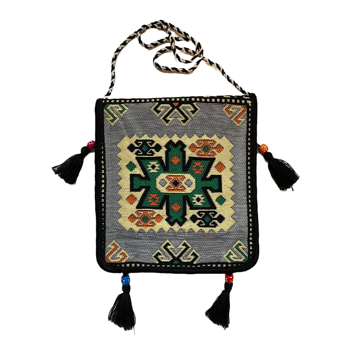 Geanta dama, traista, gri, model traditional, 34x30 cm - eMAG.ro