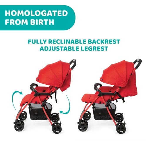 Спортна количка Chicco Red Passion Ohlala 3 0+ месеца - eMAG.bg