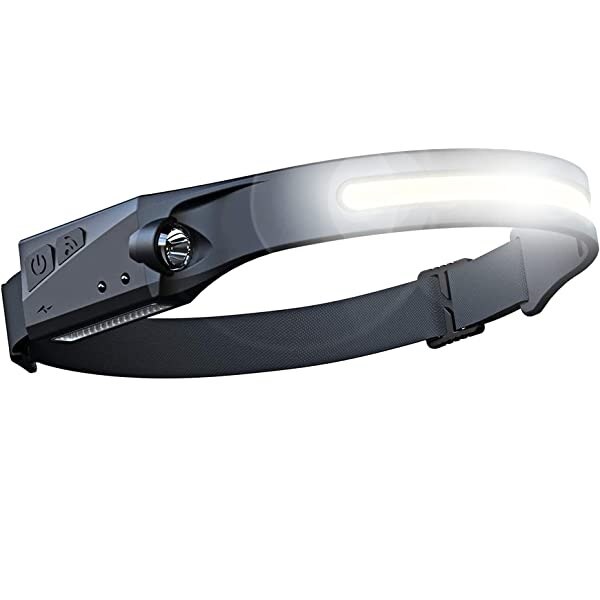 Lanterna de cap, Plastic/Silicon, LED, 350 lumeni, 12 V, Negru - eMAG.ro