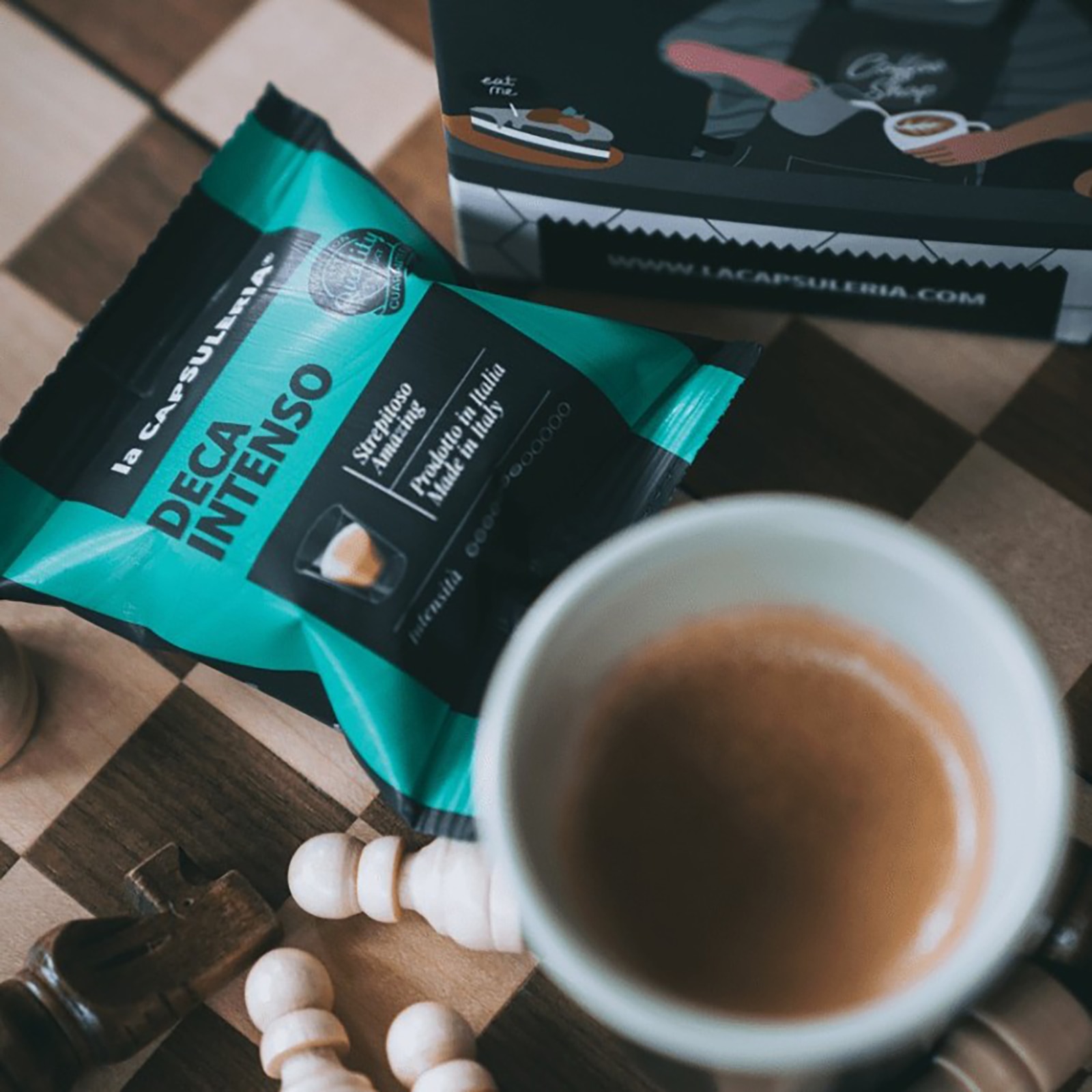 Cafea Deca Intenso, 10 capsule compatibile Nespresso, La Capsuleria ...