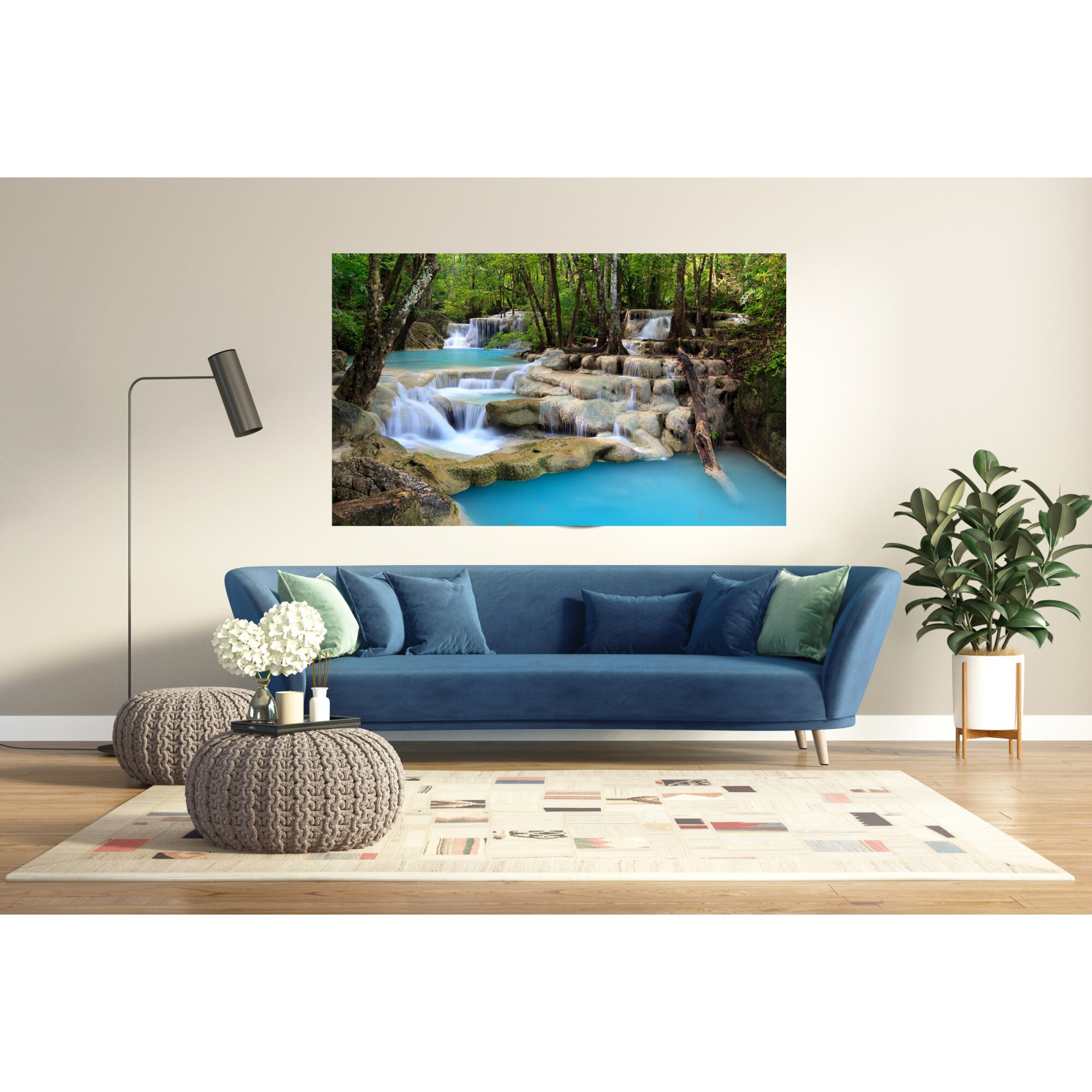 Tablou Living, Dormitor, Cascada, Natura, Flori, Abstract 01348 ...