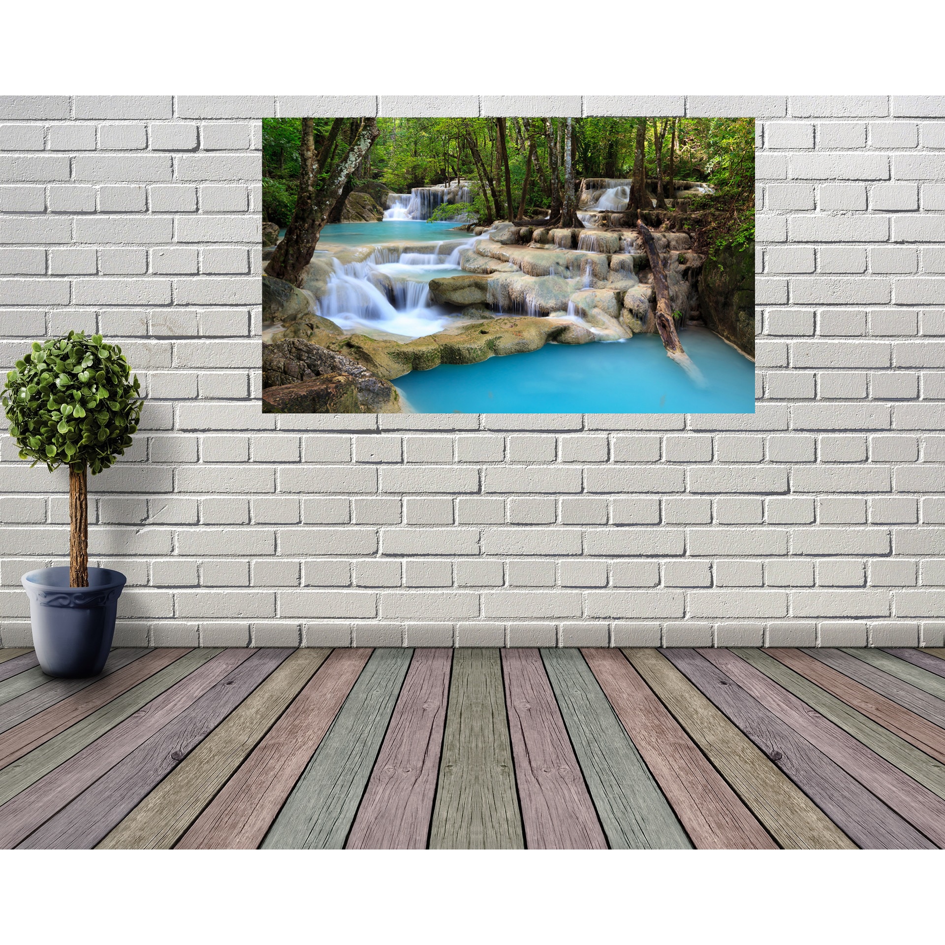 Tablou Living, Dormitor, Cascada, Natura, Flori, Abstract 01348 ...