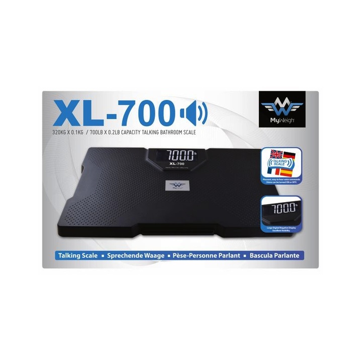 Cantar corporal bariatric MyWeigh XL-700 cu capacitatea de 320 Kg ...