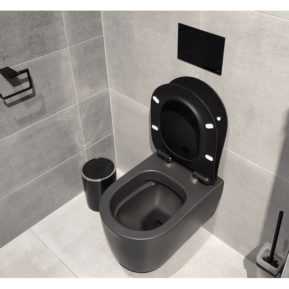Capac WC Glacera negru mat AL030SBL - eMAG.ro