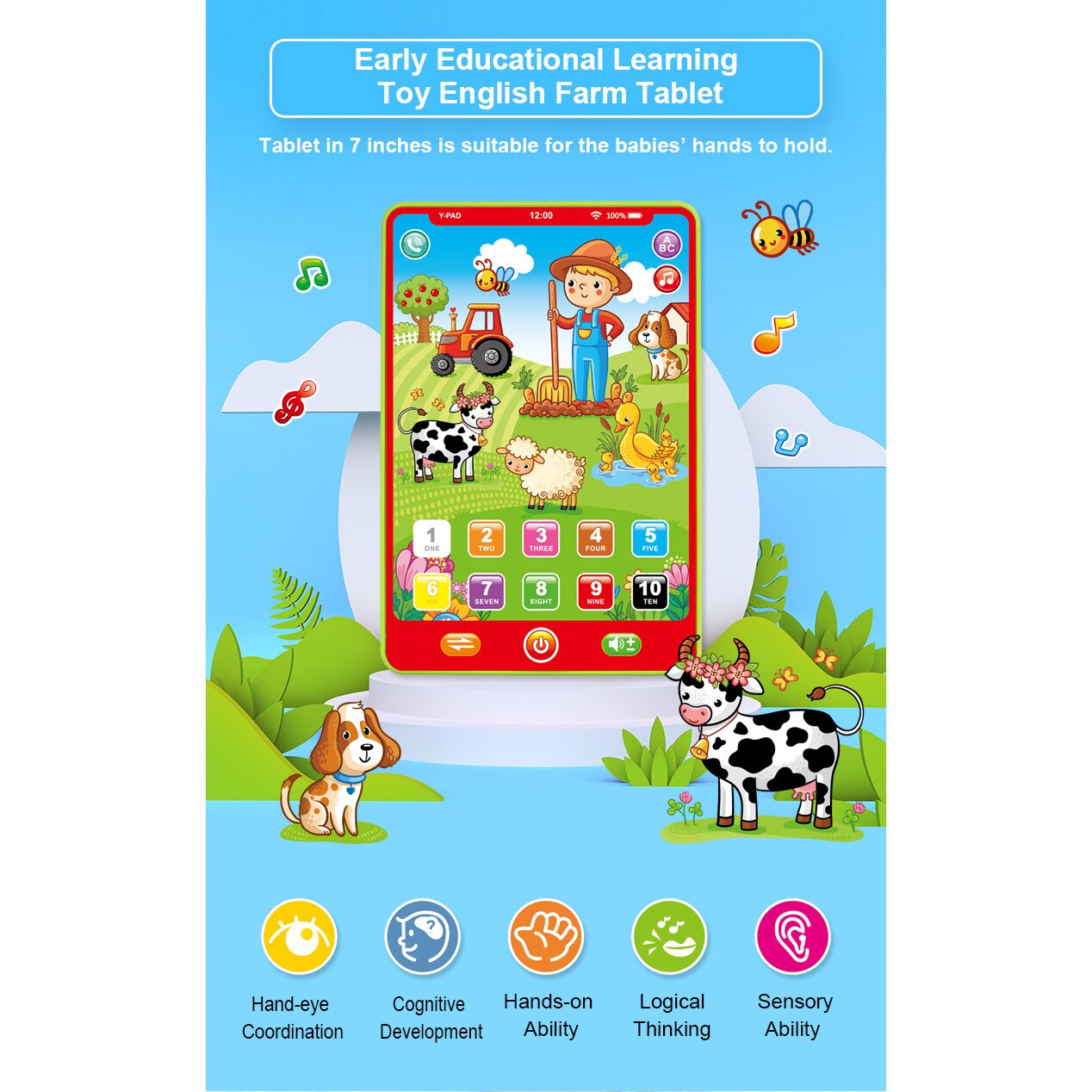 Tableta educativa Ferma animalelor, limba engleza - eMAG.ro