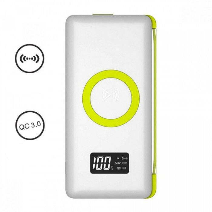 Baterie acumulator extern fast charge, Andowl, 15000 mAh, afisaj ...