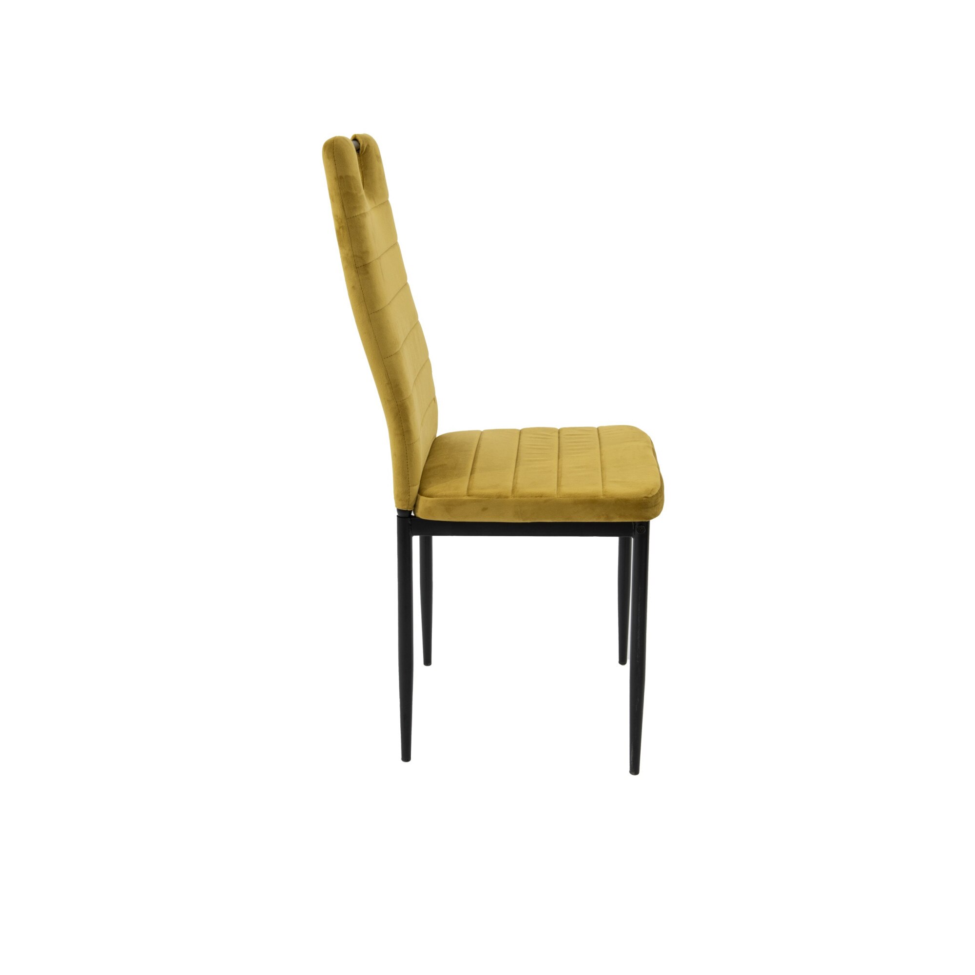 Scaun living tapitat cu stofa premium, S-175, galben - eMAG.ro