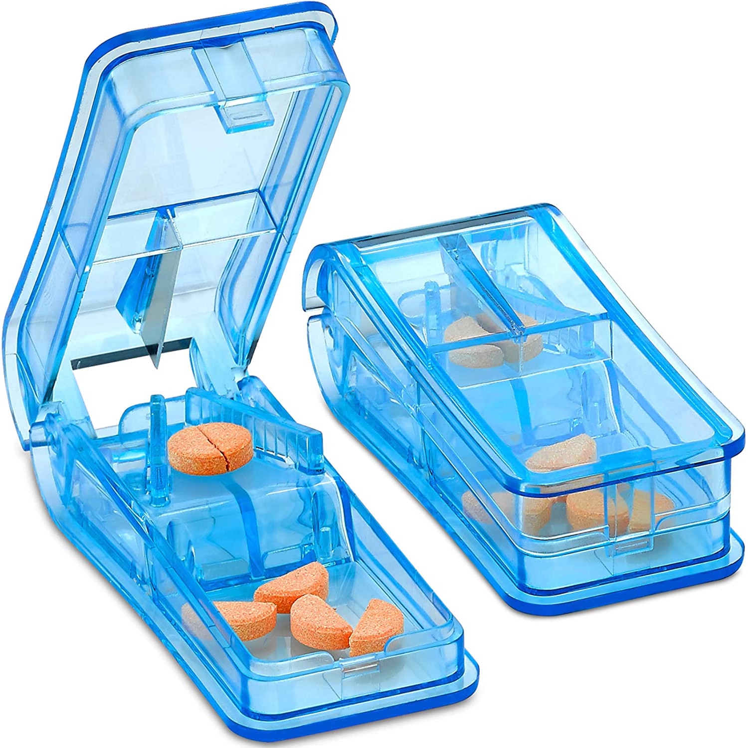 Set 2 dispozitive pentru taierea pastilelor, Polipropilena, Albastru ...