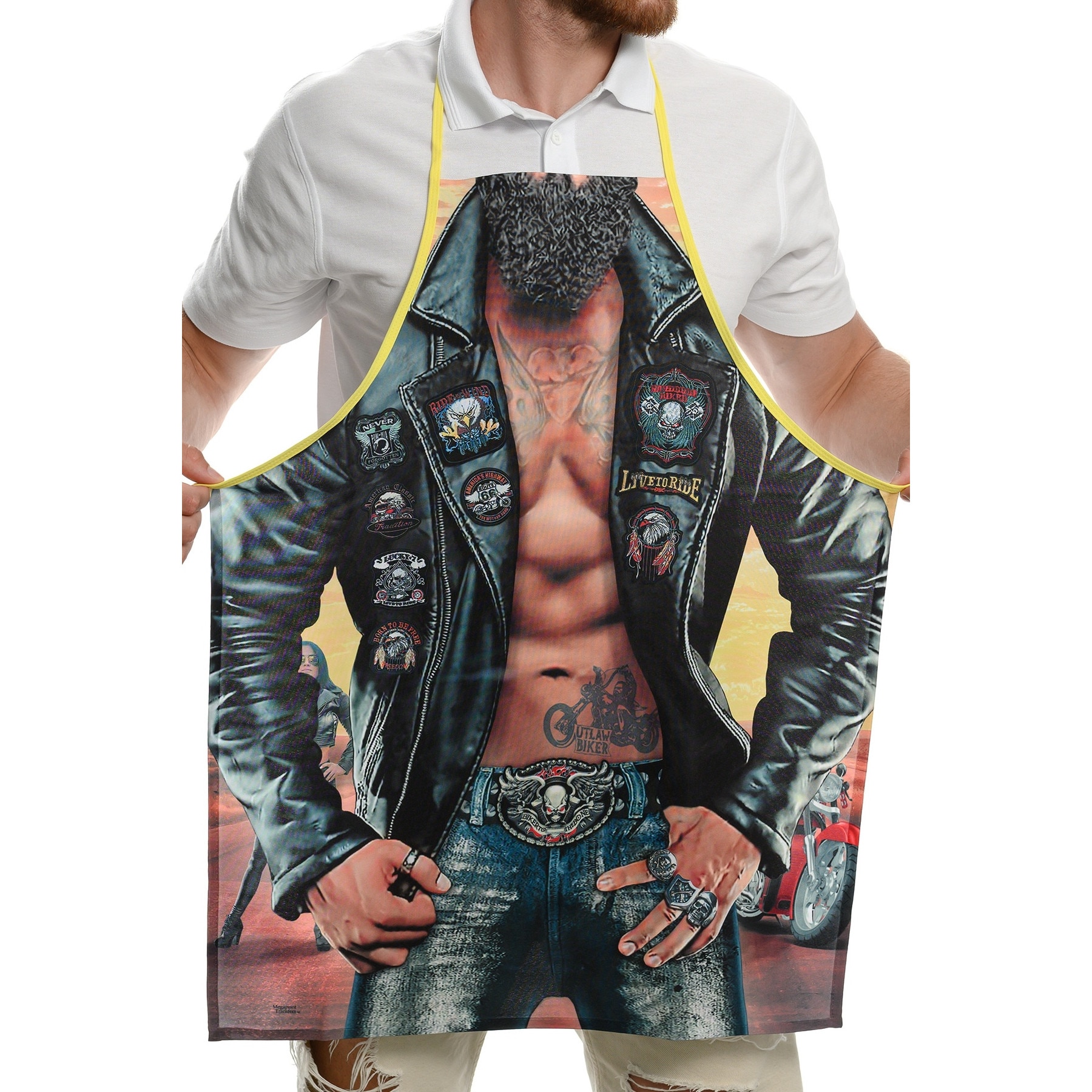 Sort bucatarie amuzant Printex, ROCKER, Multicolor, Marimea universala ...