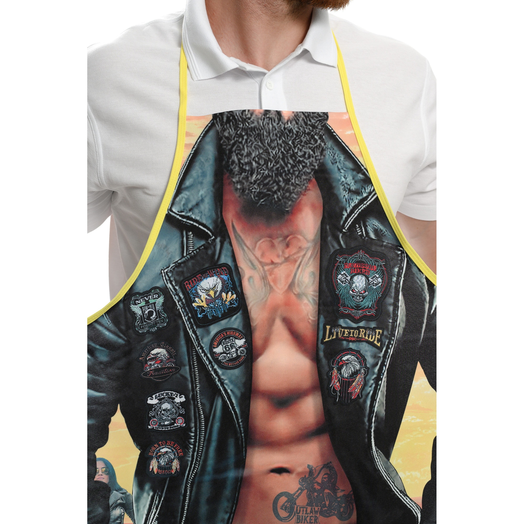 Sort bucatarie amuzant Printex, ROCKER, Multicolor, Marimea universala ...