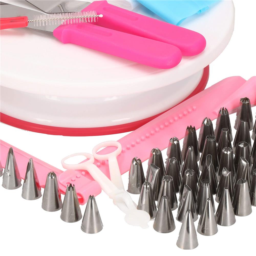 Set pentru decorat prajituri si torturi Springos, 200 elemente ...