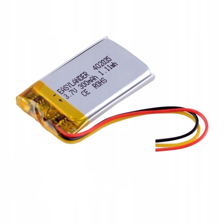 Acumulator Li-Polymer 300mAh 3.7V NTC 402035 - eMAG.ro