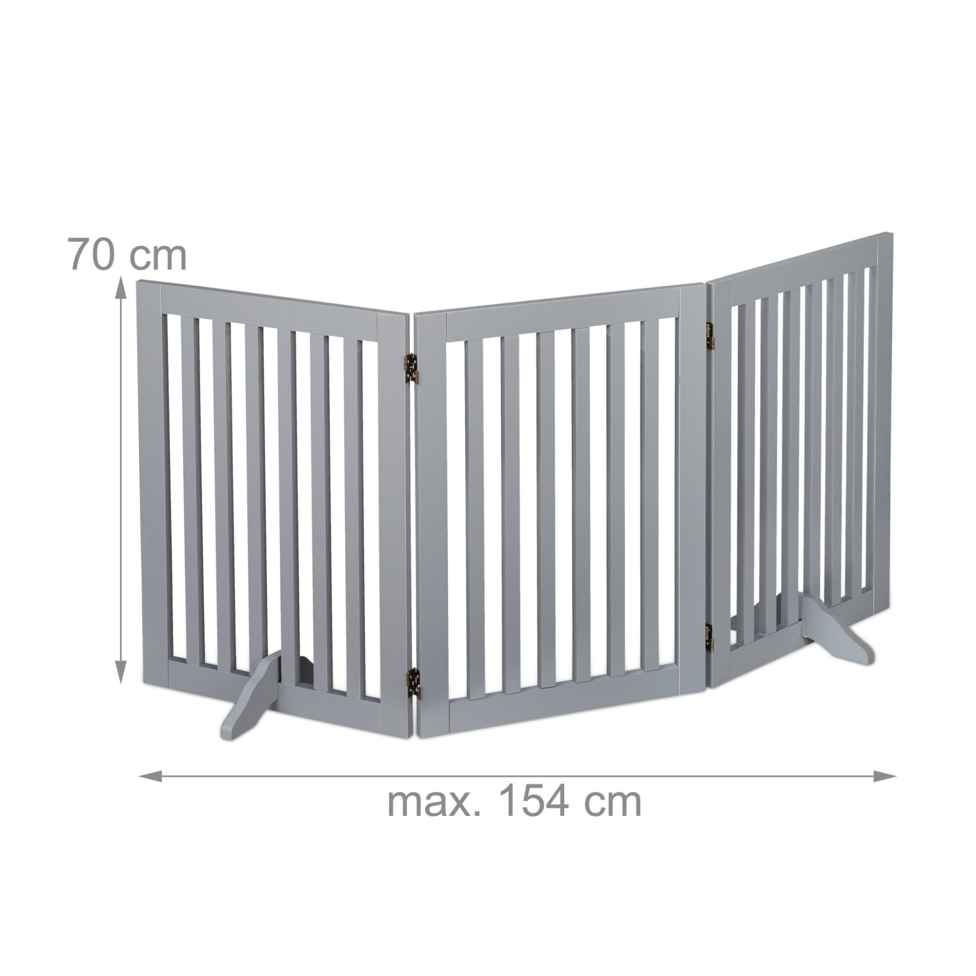 Gard de siguranda pentru copii sau animale de casa, Relaxdays, H 70 cm ...