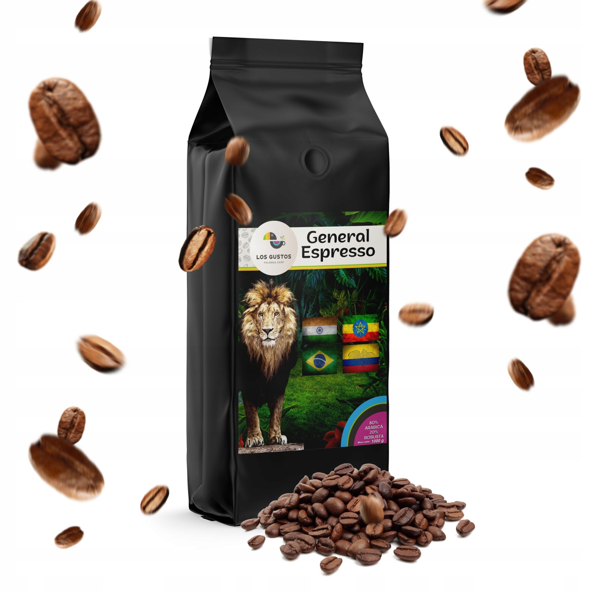 Cafea boabe General Espresso, Los Gustos, 1000g - eMAG.ro