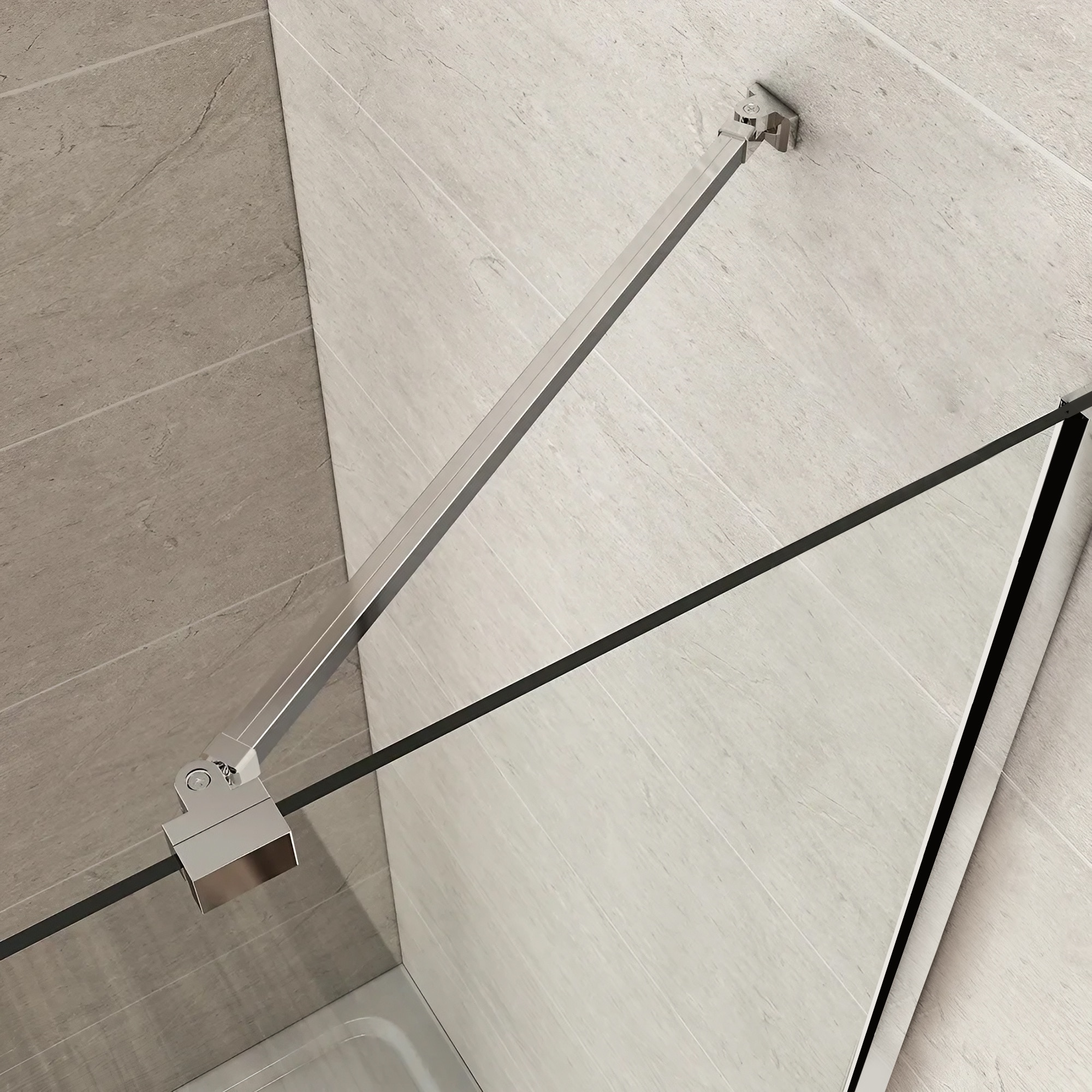 Paravan dus walk-in Aqua Class ® full Inox, model MULTILINE incolor ...