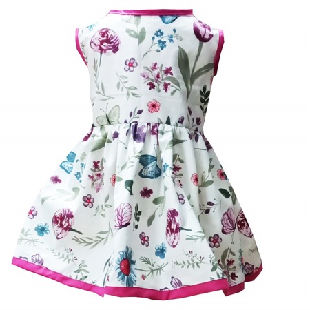 Rochie fete MCF, fluturi de primavara, bumbac, 2-3 ani, multicolor ...