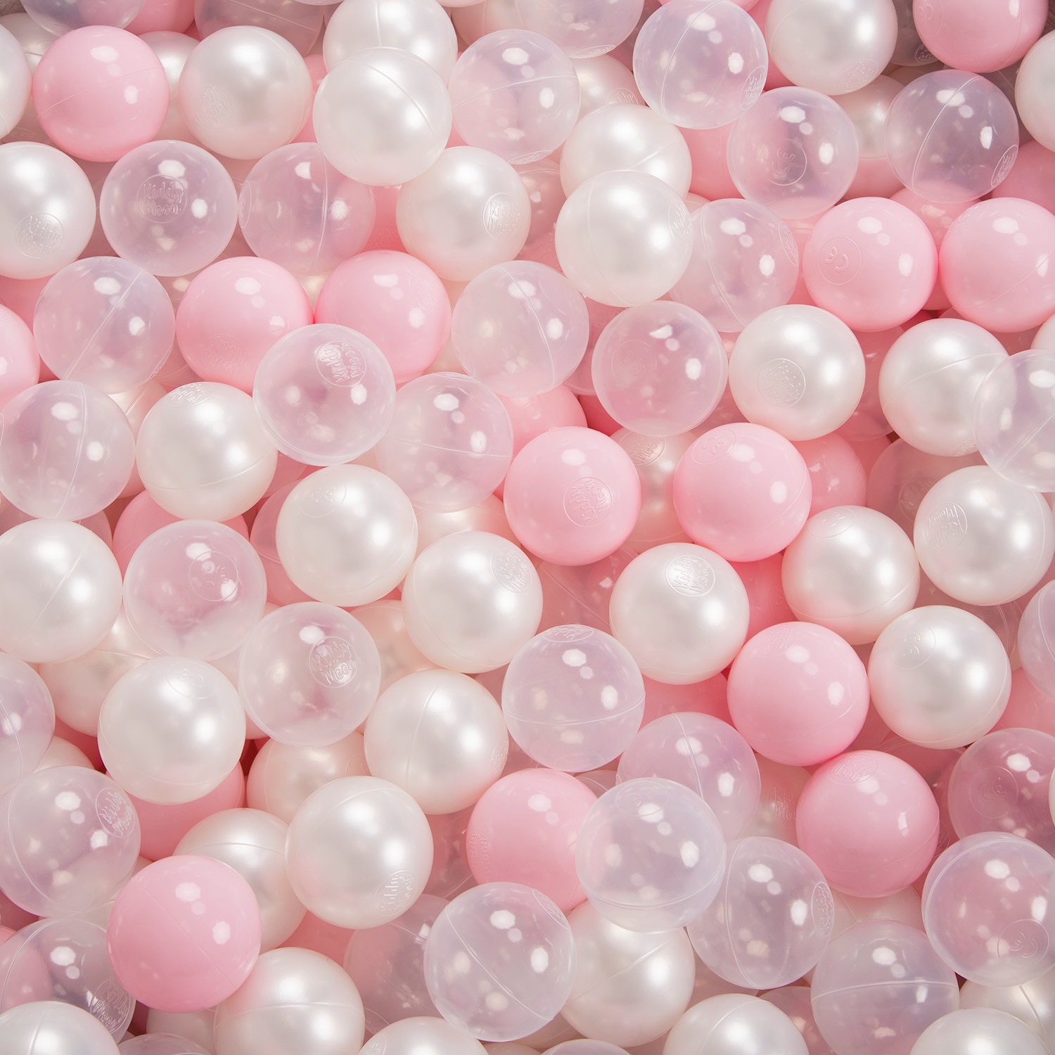 Piscina cu rampa si 100 de bile, KiddyMoon, Bumbac/Elastan, 90x90x30 ...