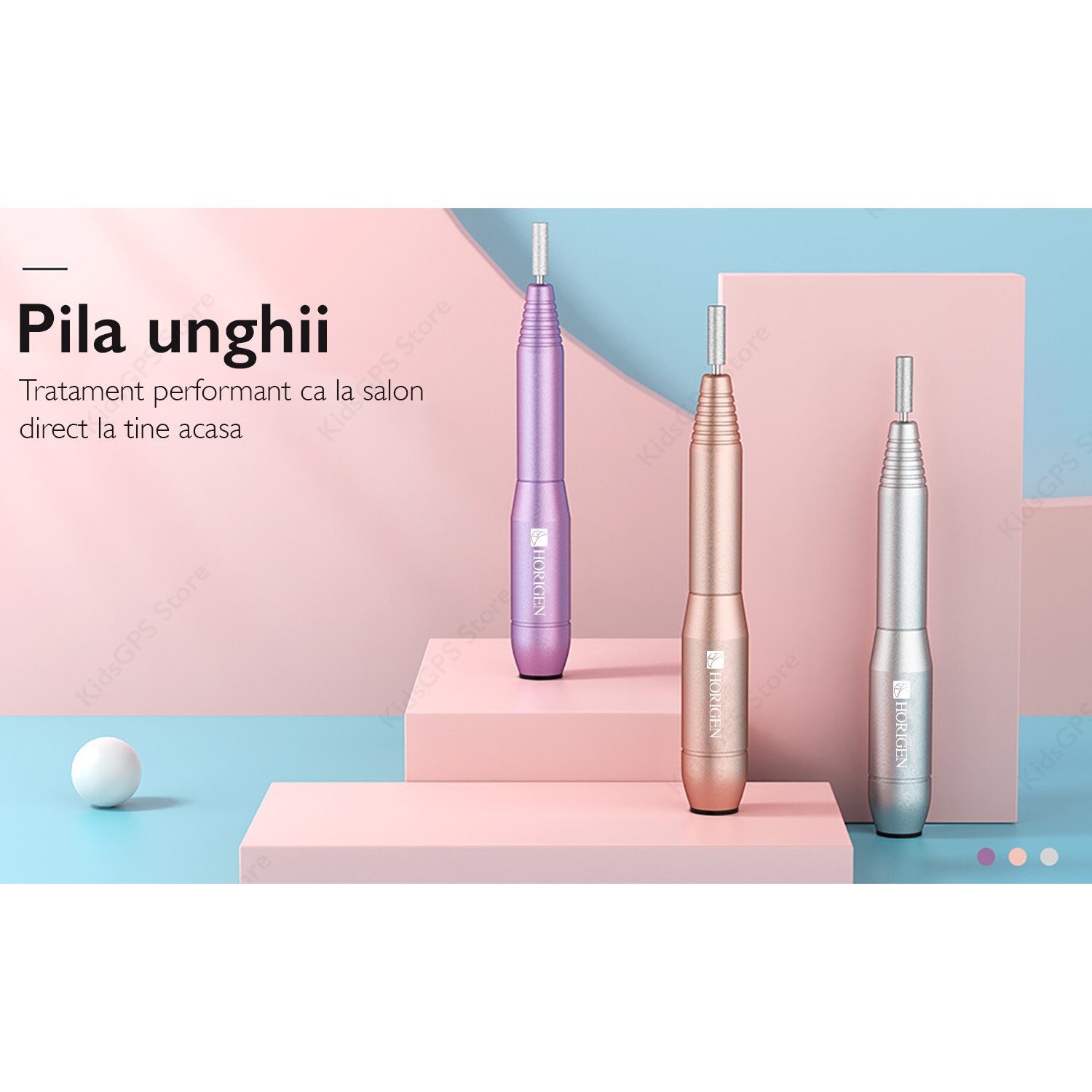 Freza de unghii portabila manichiura-pedichiura, Horigen® Nail Star ...