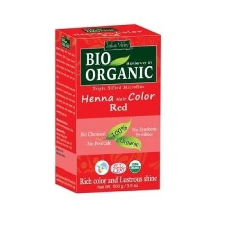 Henna naturala, Indus Valley, Rosu, 100 g - eMAG.ro