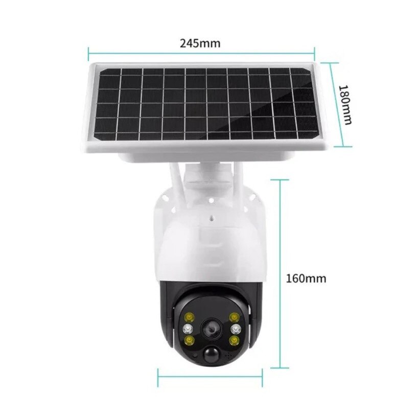 Camera de Supraveghere cu Incarcare Solara, 2 MP, FullHD 1080p, IP ...