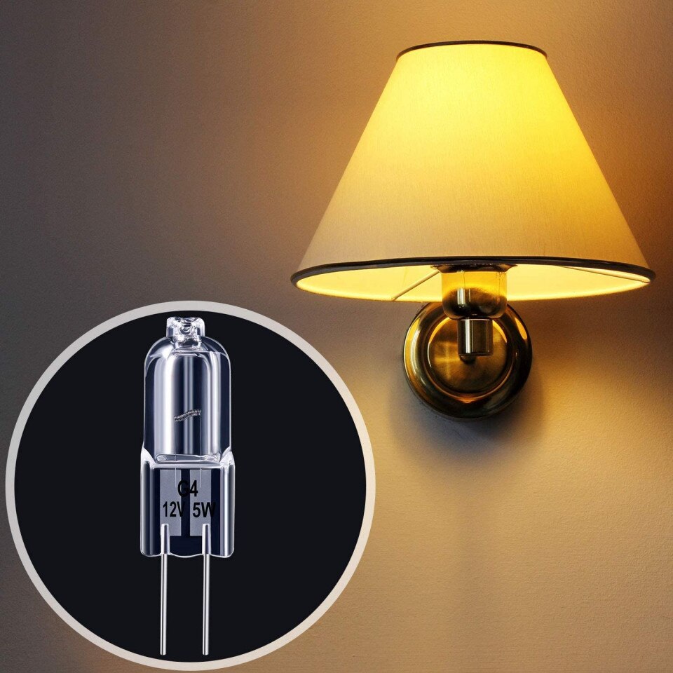 Set de becuri cu halogen Sumind, 12 piese, transparente, 30x10 mm, 5W ...