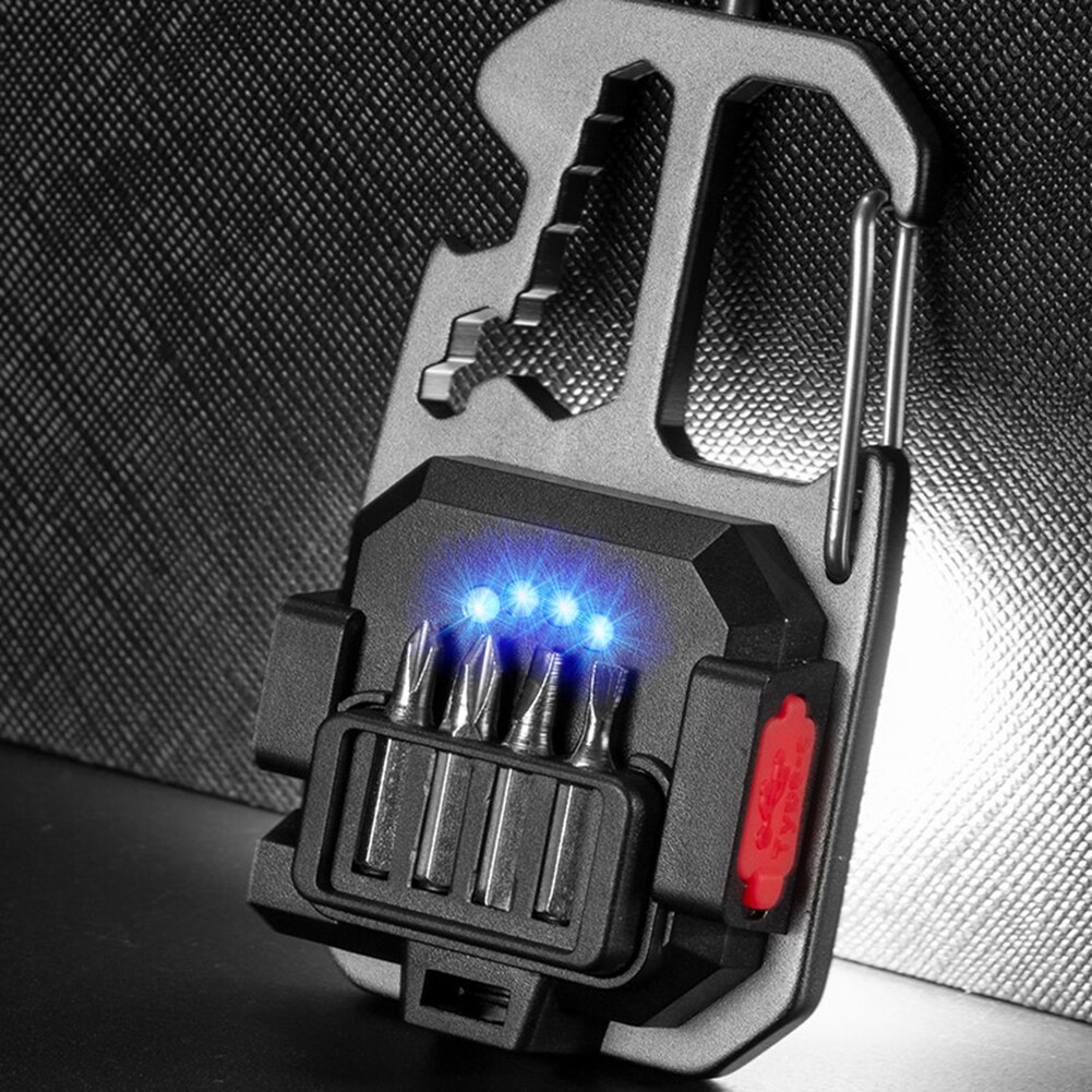 Lanterna LED de Buzunar, 7 Moduri de Iluminare, cu Surubelnite, Cheie ... Lanterna LED de Buzunar, 7 Moduri de Iluminare, cu Surubelnite, Cheie ...