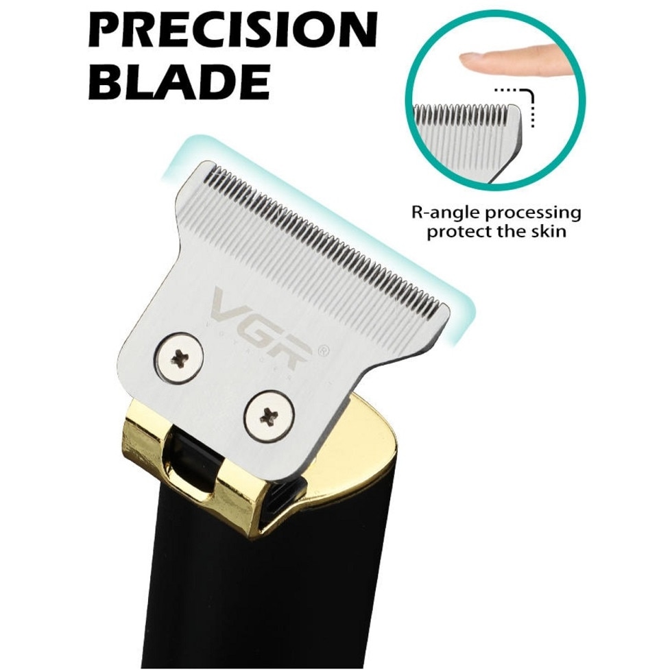 Set aparat de tuns profesional VGR, contur barba si corp, perie fade si ...