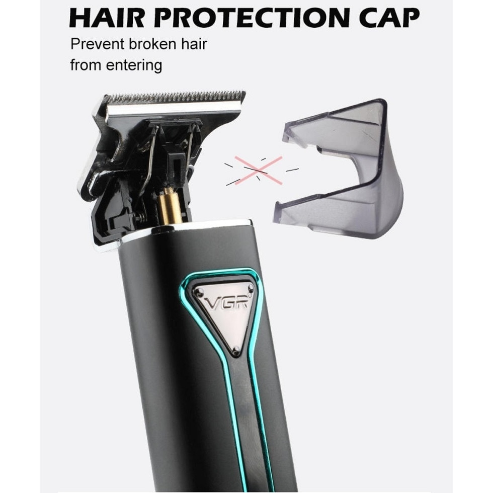 Set aparat de tuns profesional VGR, contur barba si corp, perie fade si ...