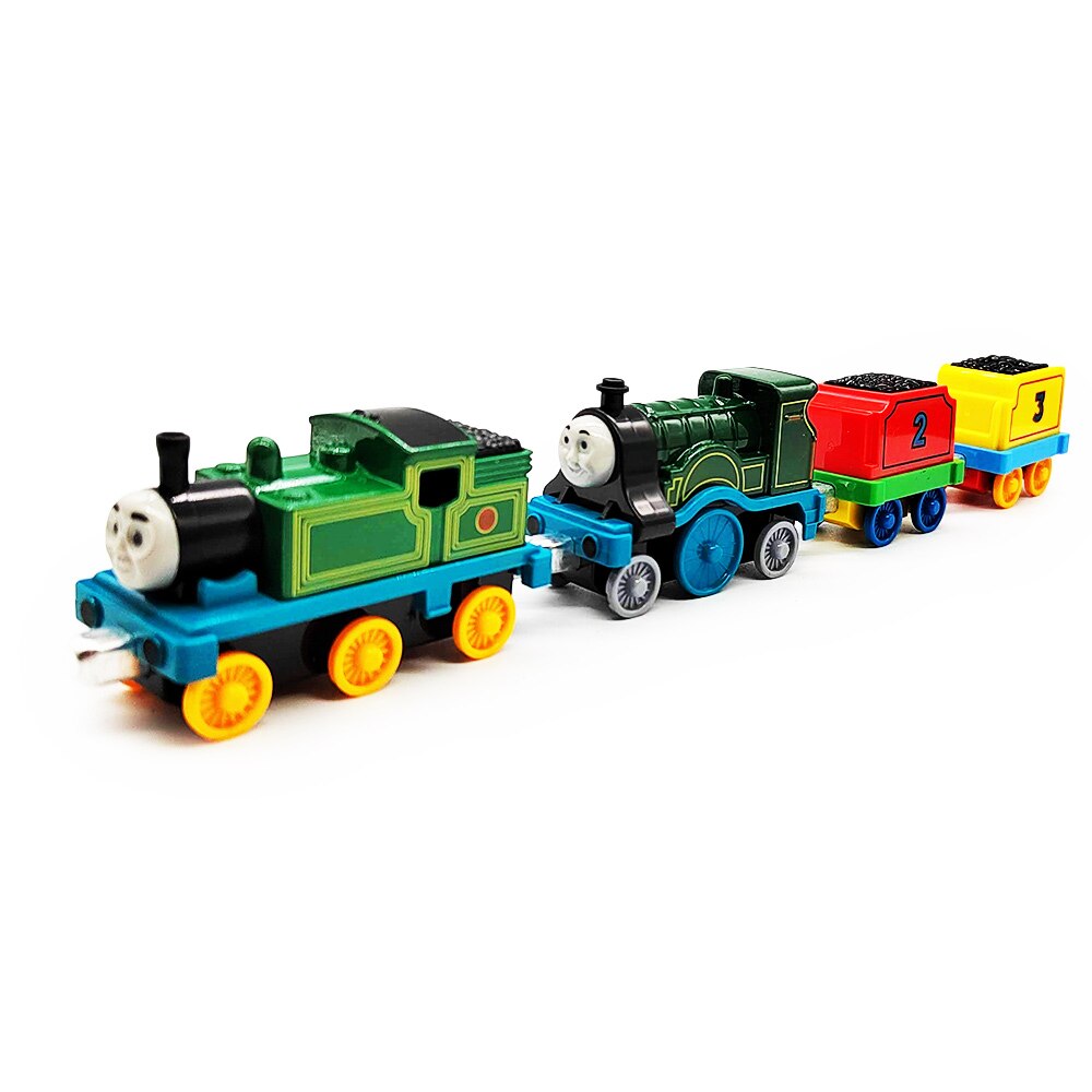 Set 2 trenulete, Die Cast Thomas & Friends, cu 2 vagoane de marfa ...