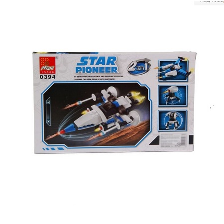 Set cuburi constructie nava spatiala Star Pioneer 142 piese Peizhi - eMAG.ro