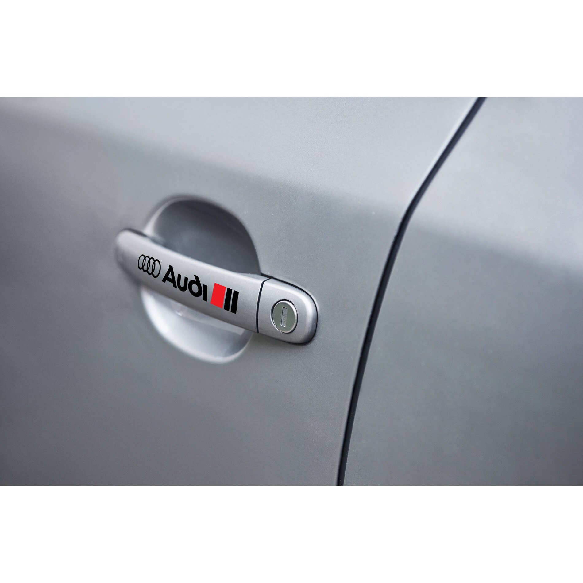 Set stickere auto, manere, tuning, pentru Audi, Negru - eMAG.ro