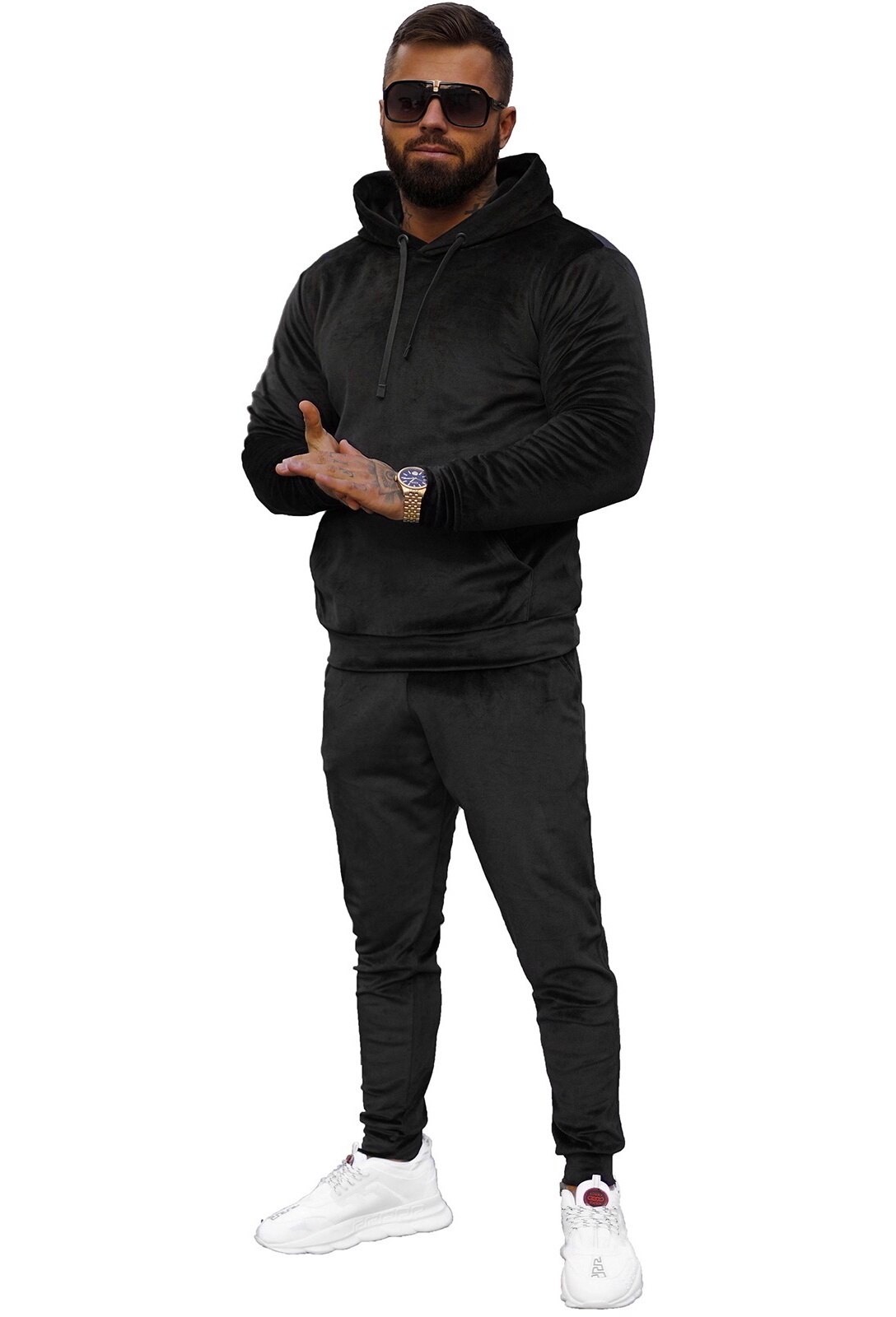 Compleu sport barbati negru OZONEE O/12139 S - eMAG.ro