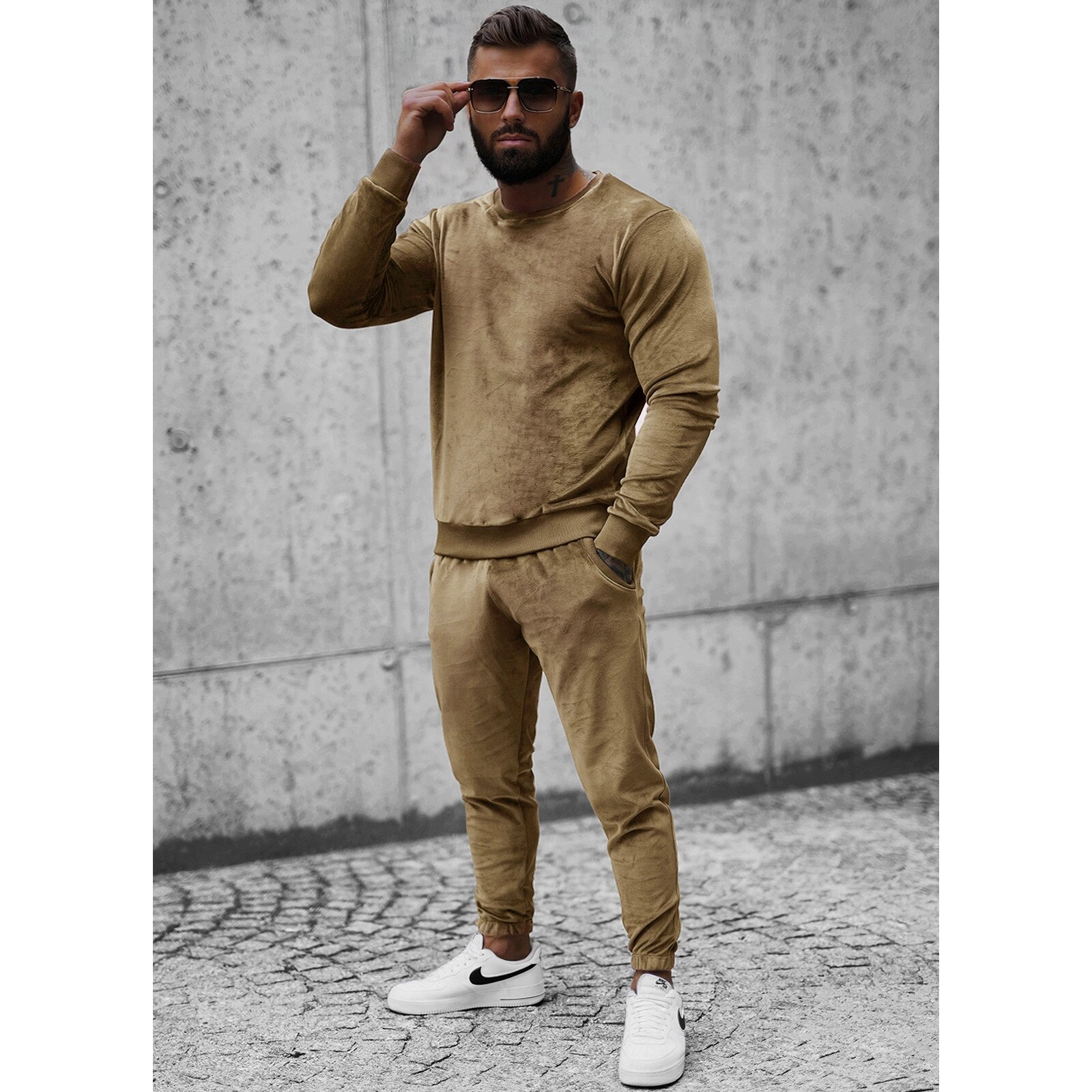 Trening barbati camel OZONEE O/12138 L - eMAG.ro